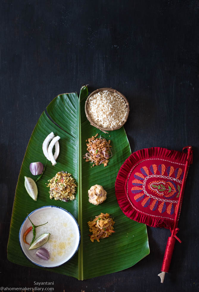 Panta Bhat, Bengli style fermented rice - A Homemaker's Diary