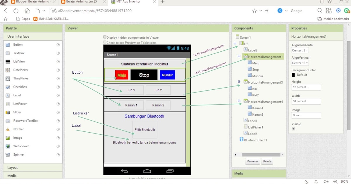 Belajar Arduino Mobil Remot Bluetooth