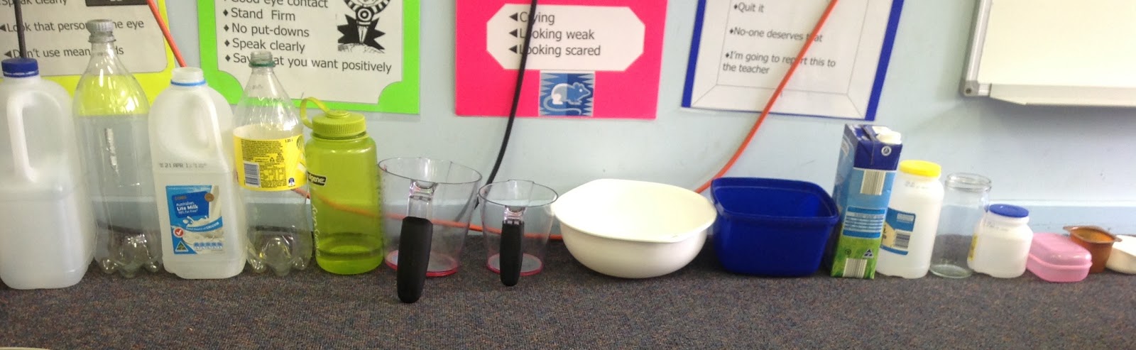 WPS Grade 1/2: Capacity, a maths experiment.
