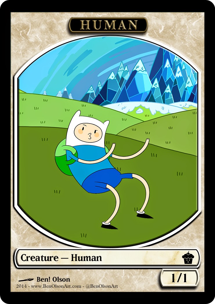 Ben! Olson Art and Design: Adventure Time + Magic the Gathering Tokens!