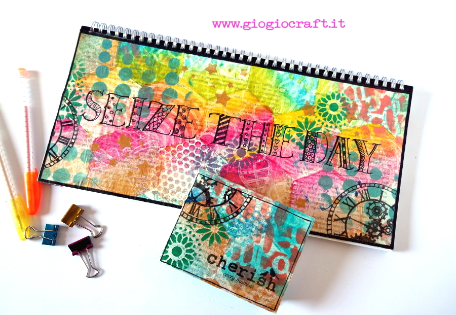 GiogioCraft: Videotutorial: How to use the mini hexagon gelli plate by ...