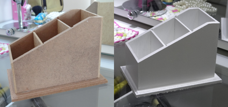 DIY: Porta pincéis de MDF - Bianca Schultz