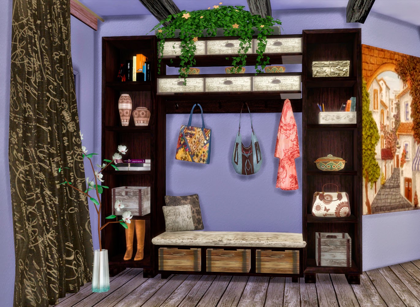 Ibiza Hall. Sims 4 CC.