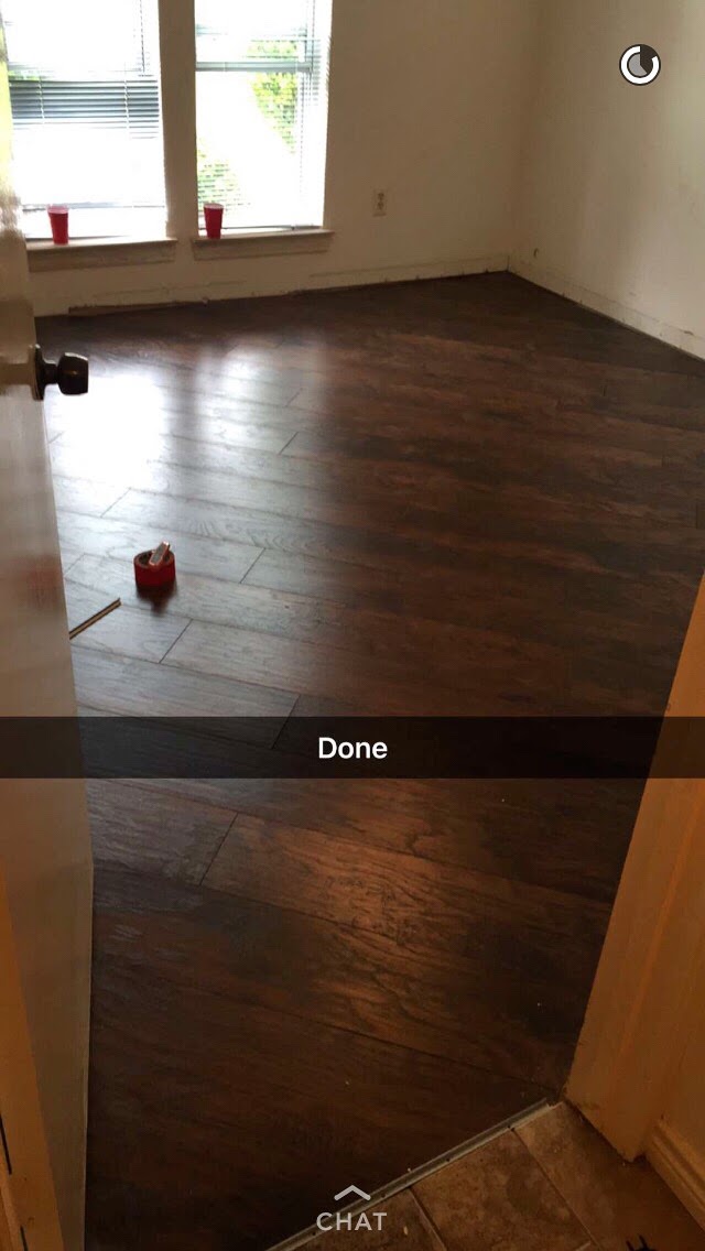 Mary Benavidez: Diagonal Laminate Flooring