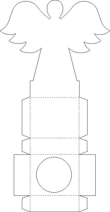 Box Template with Angel for First Communion. | Oh My First Communion!