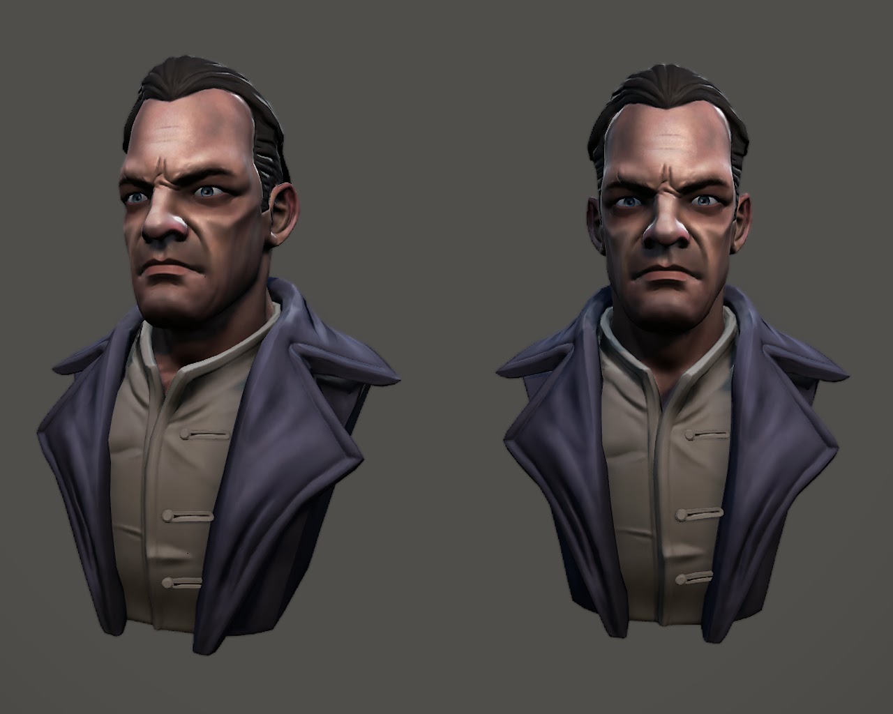 Game Art: Dishonored Character Bust Likeness