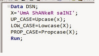 SASCERTGURU: SAS Functions - LOWCASE, UPCASE and PROPCASE Function ...