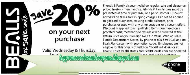 Free Promo Codes and Coupons 2023: Bealls Coupons