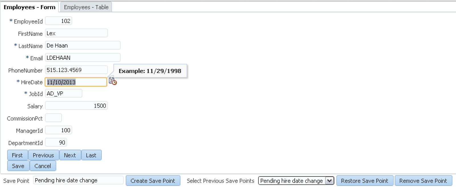 Andrej Baranovskij Blog: ADF Controller Save Points - Save For Later ...