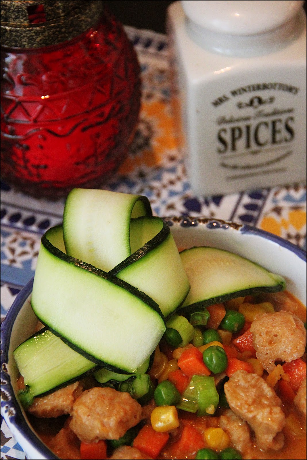 Vegan Sphere: Soya Chunks masala dish