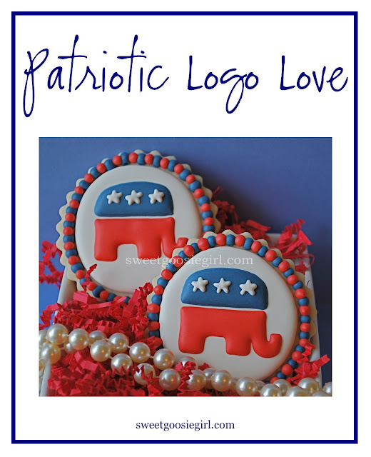Sweet Goosie Girl: Republican Elephant Cookies