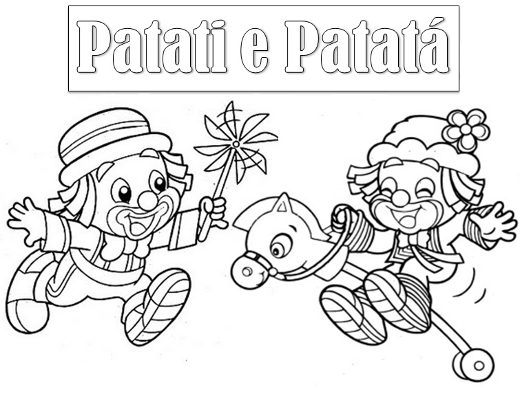 Patati e Patatá para Colorir - Colorir | Desenhos Para Colorir