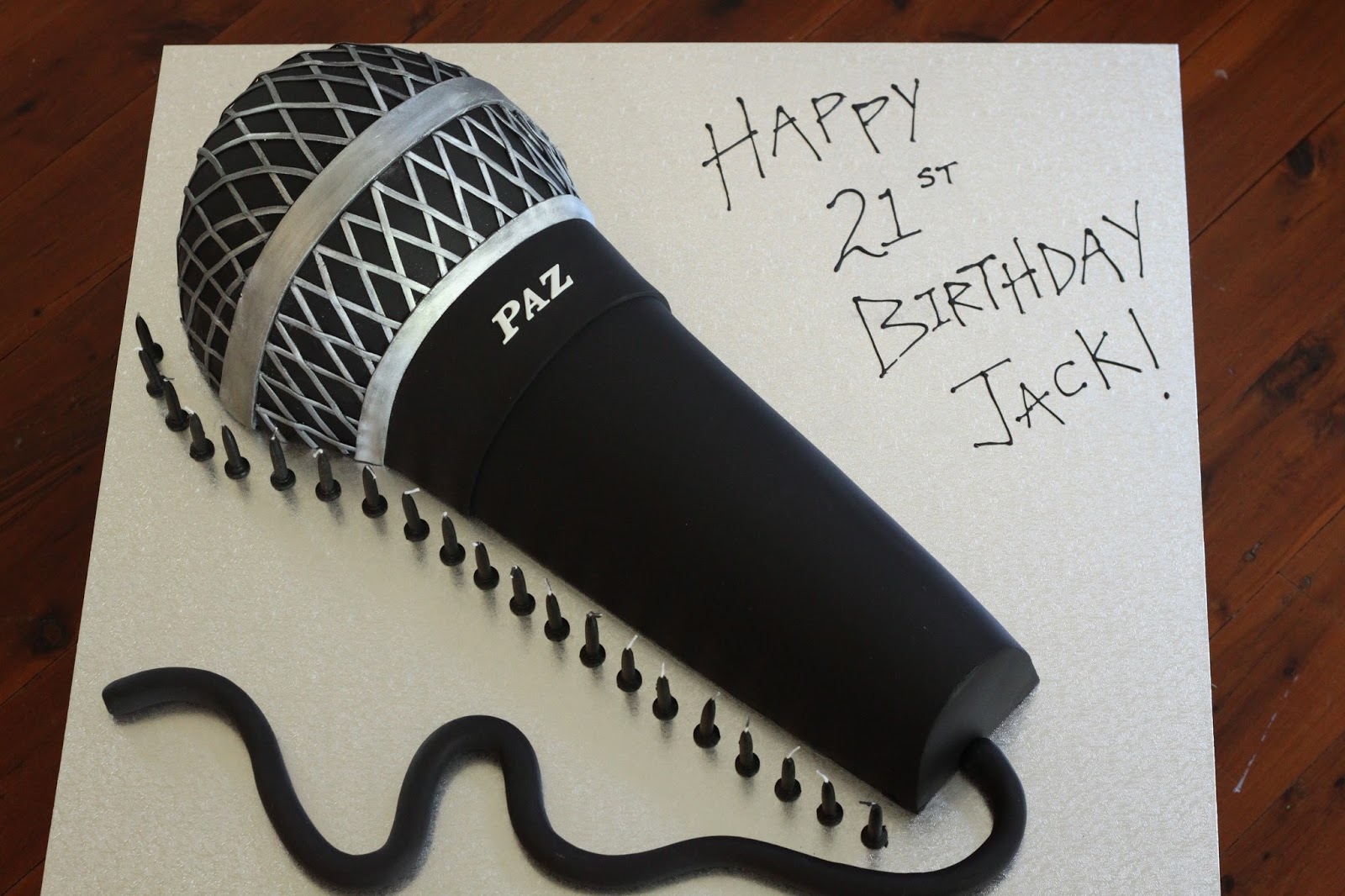 Microphone Cake
