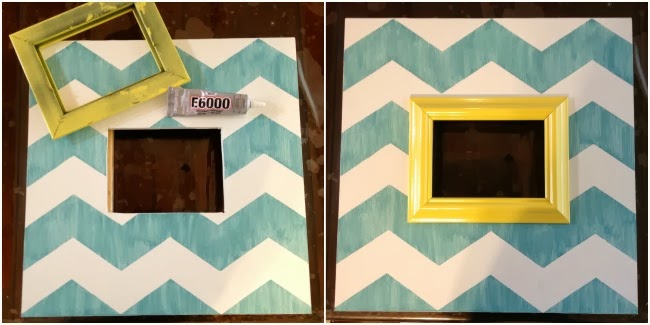 Chevron Picture Frame Ideas - Drab To Fab - Oh My Creative
