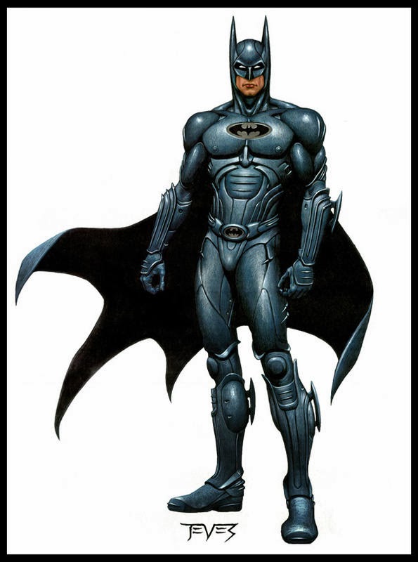 See What Clooney Almost Looked Like in BATMAN & ROBIN Concept Art by ...