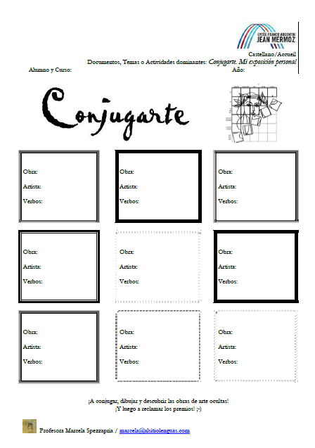 Blog AL SITIO LENGUAS Profesores: Conjugarte: ejemplos y apostillas