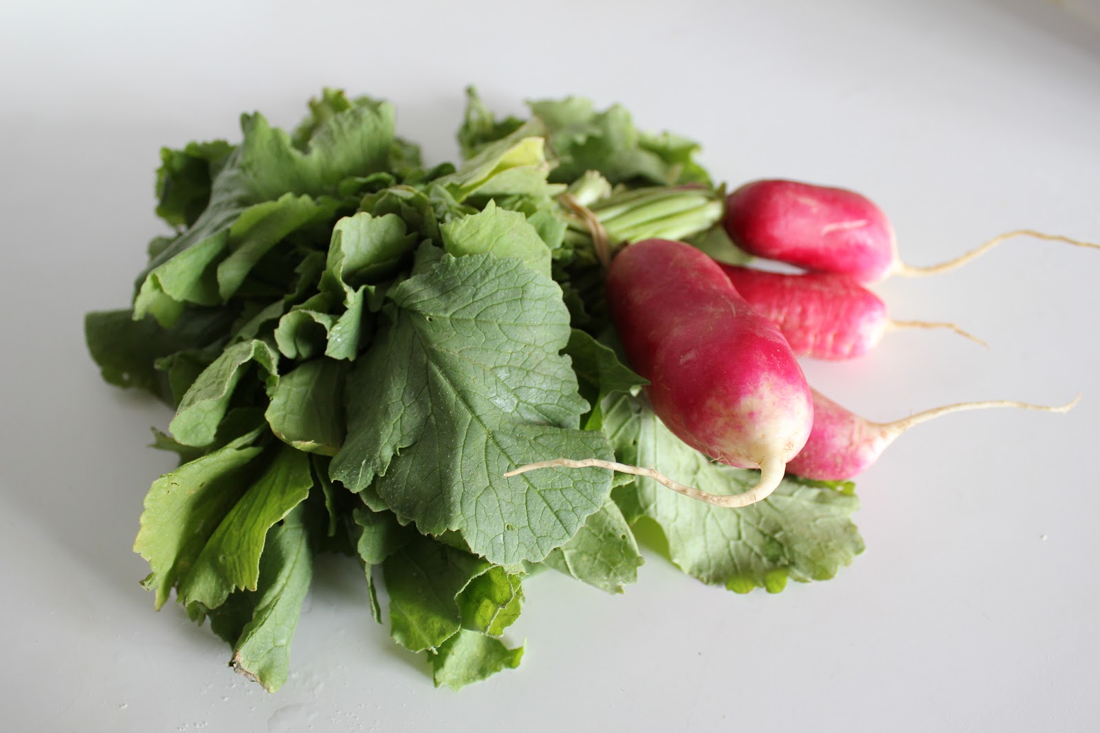 raspberry eggplant: Polenta with Root to Stalk Radishes