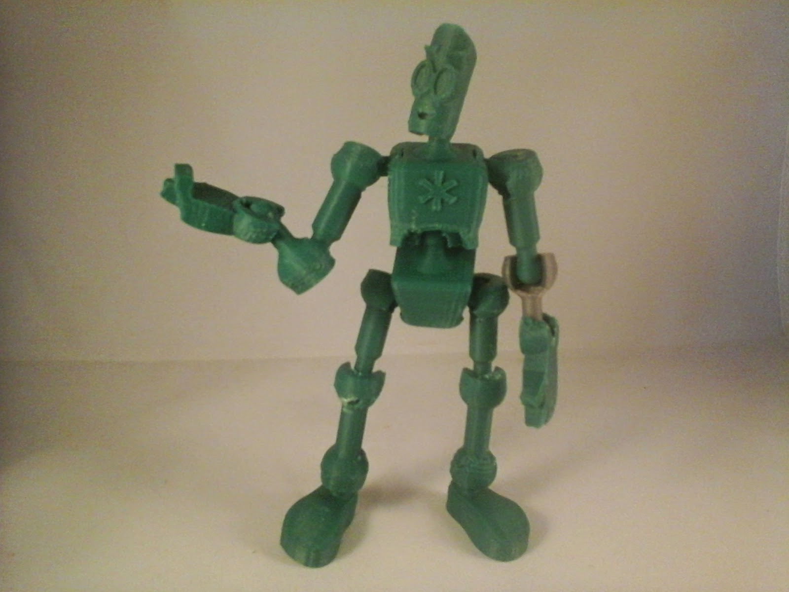 CyBot posable toy - 3D Printing Professor