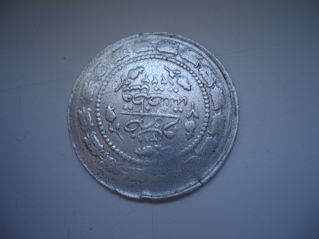 Fossils & Antiques: 6 KURUSH Ottoman Turkey coin 1223 Mahmud II silver coin