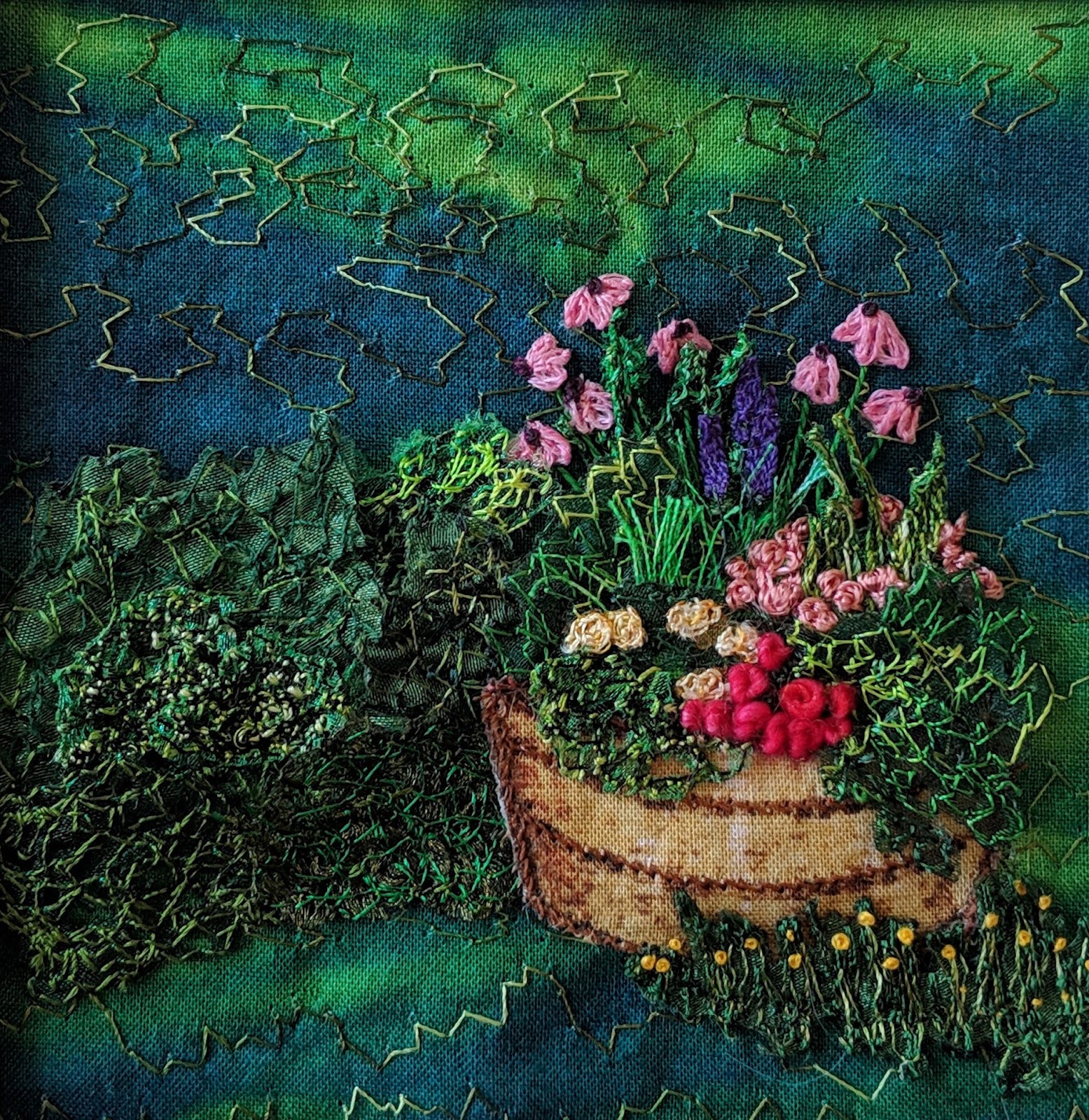 Judy Cooper Textile Artist: 11 Flower Gardens Finished!