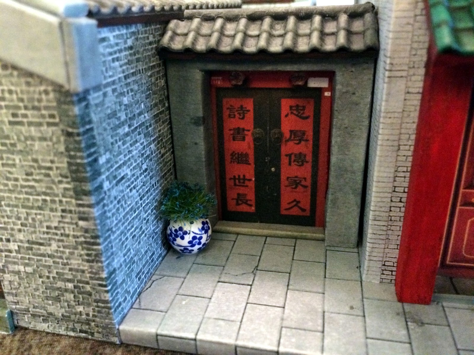 Major Thomas Foolery's War Room: Chinese Hutong Buildings in 28mm