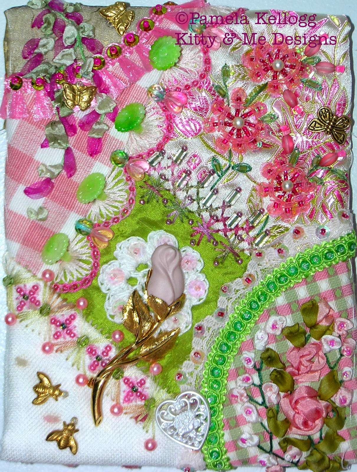 Kitty And Me Designs: Pink Stitching