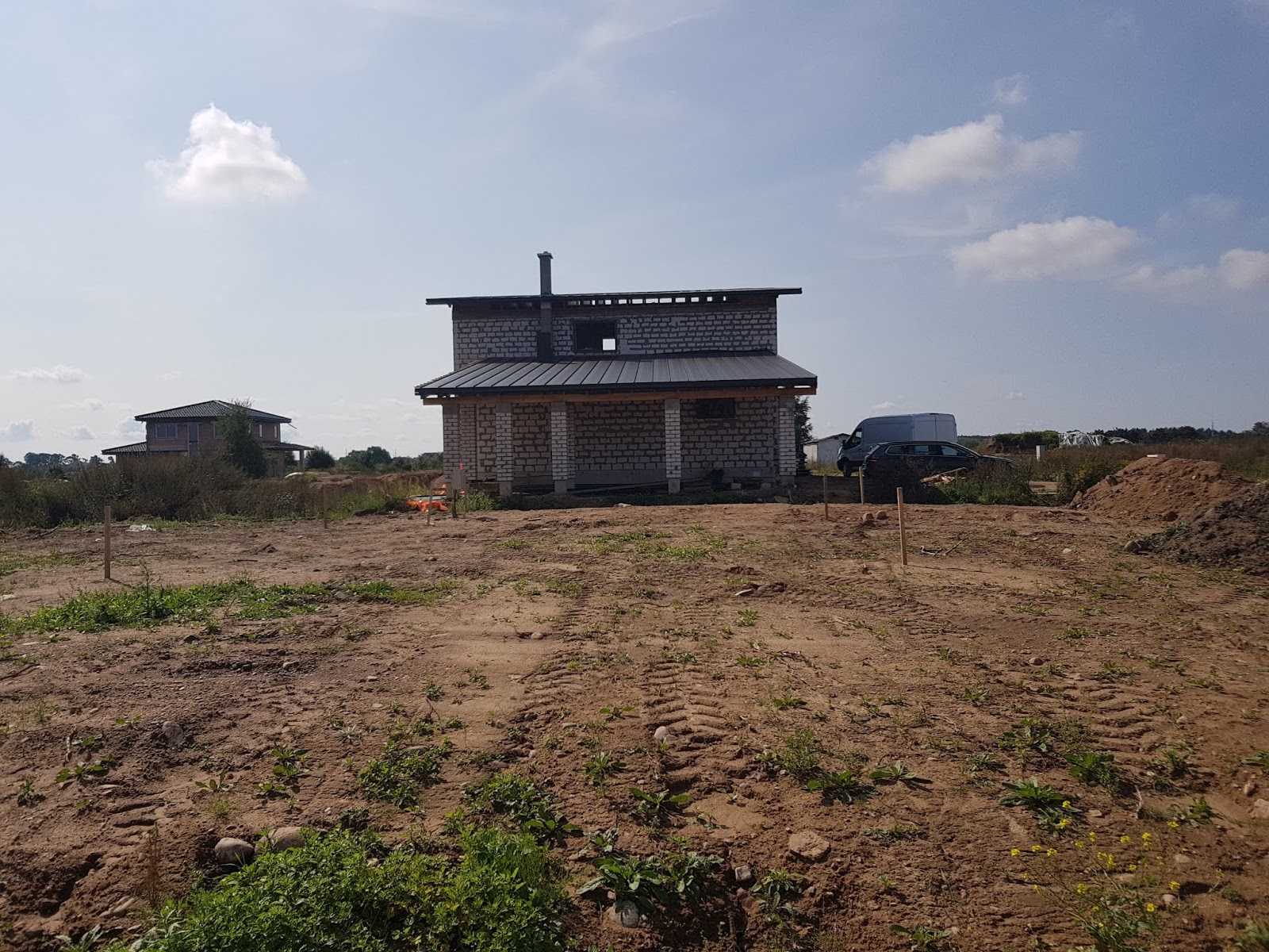 Audriaus ir Rūtos pirmasis namas!: Stogas : Skarda