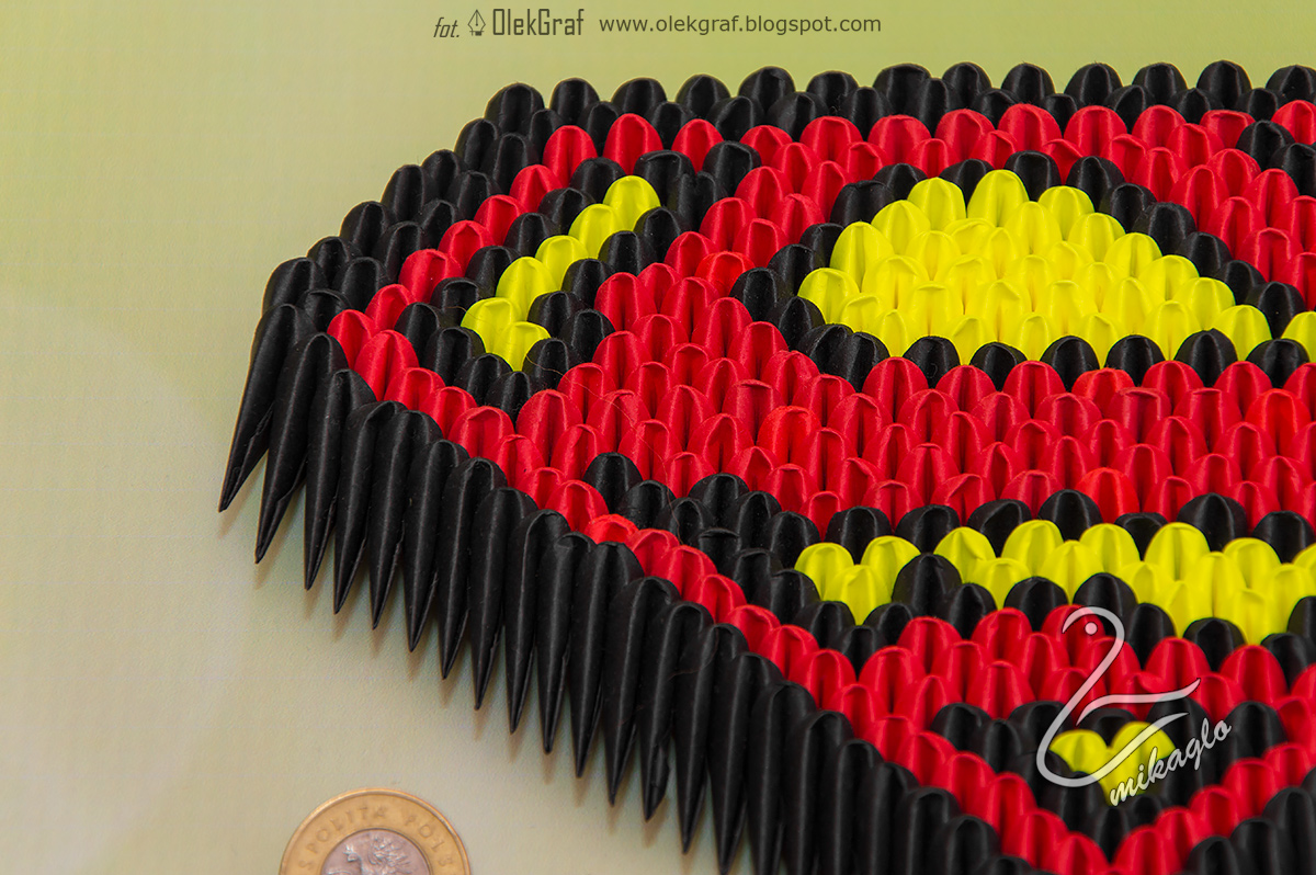 Origami 3d - mikaglo: 357. Superman / 3d origami Superman