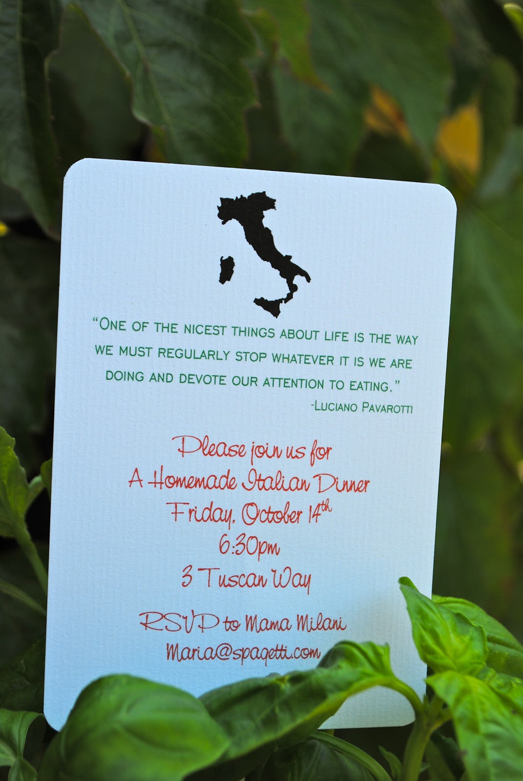 Jac o' lyn Murphy: Mamma Mia! An Authentic Italian Dinner