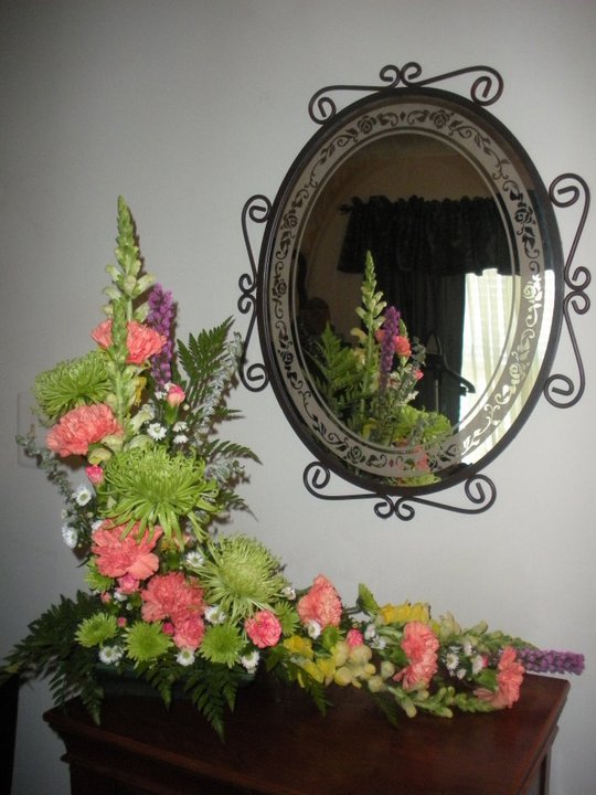 Heather Bee Floral Designs: "L" Shaped Arrangements