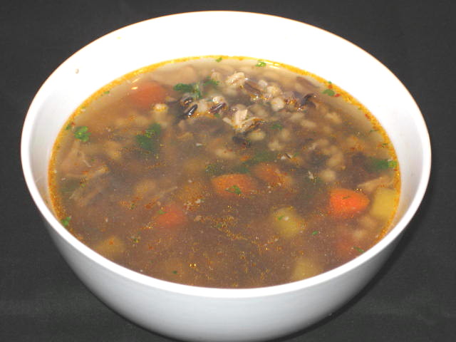 My Food, Garden, Golf etc.: Duck Soup with Wild Rice and Barley