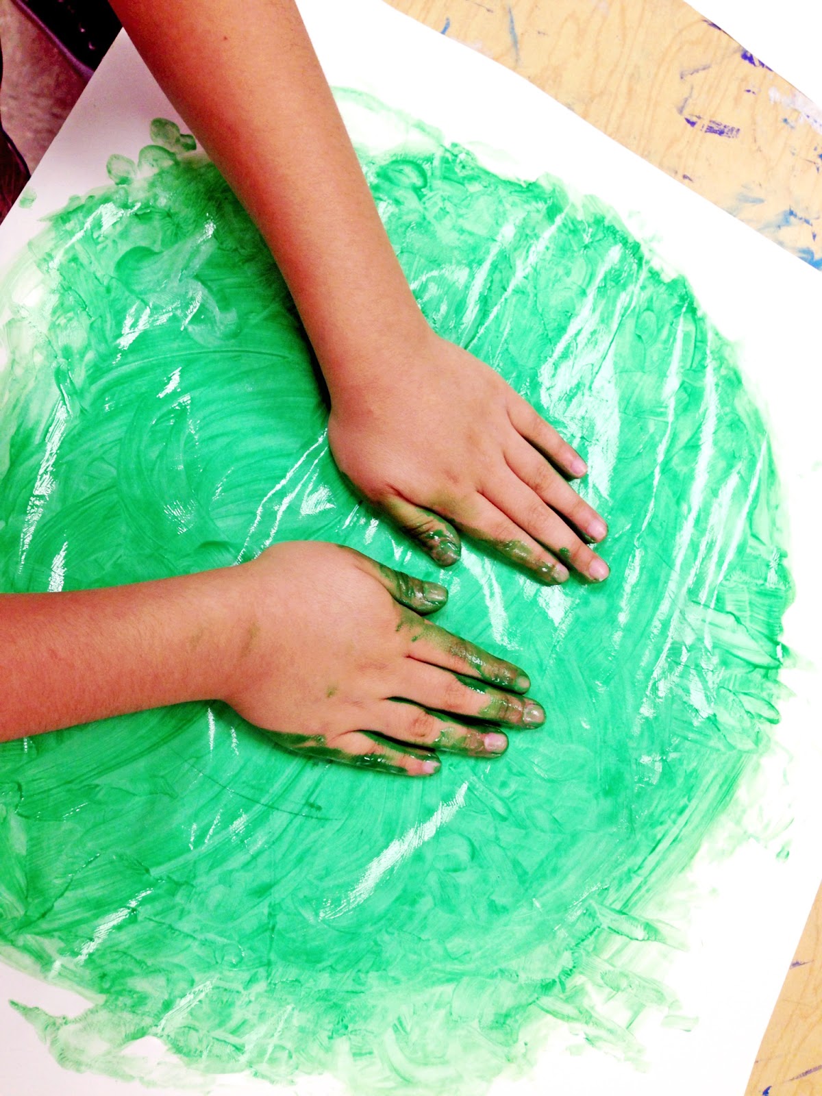smART Class: Earth Day Finger Painting