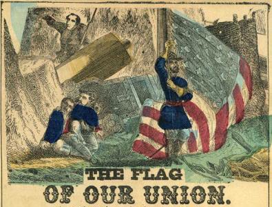 Antique Prints Blog: The start of the Civil War and Flag Mania