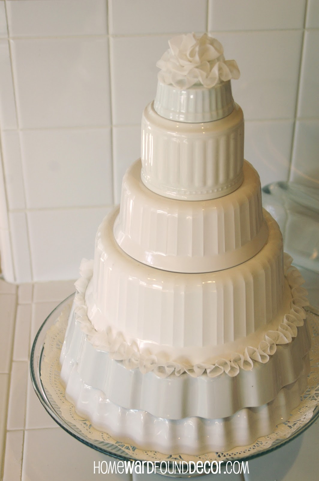 Create a Cake Using Dishes?! homewardFOUND decor