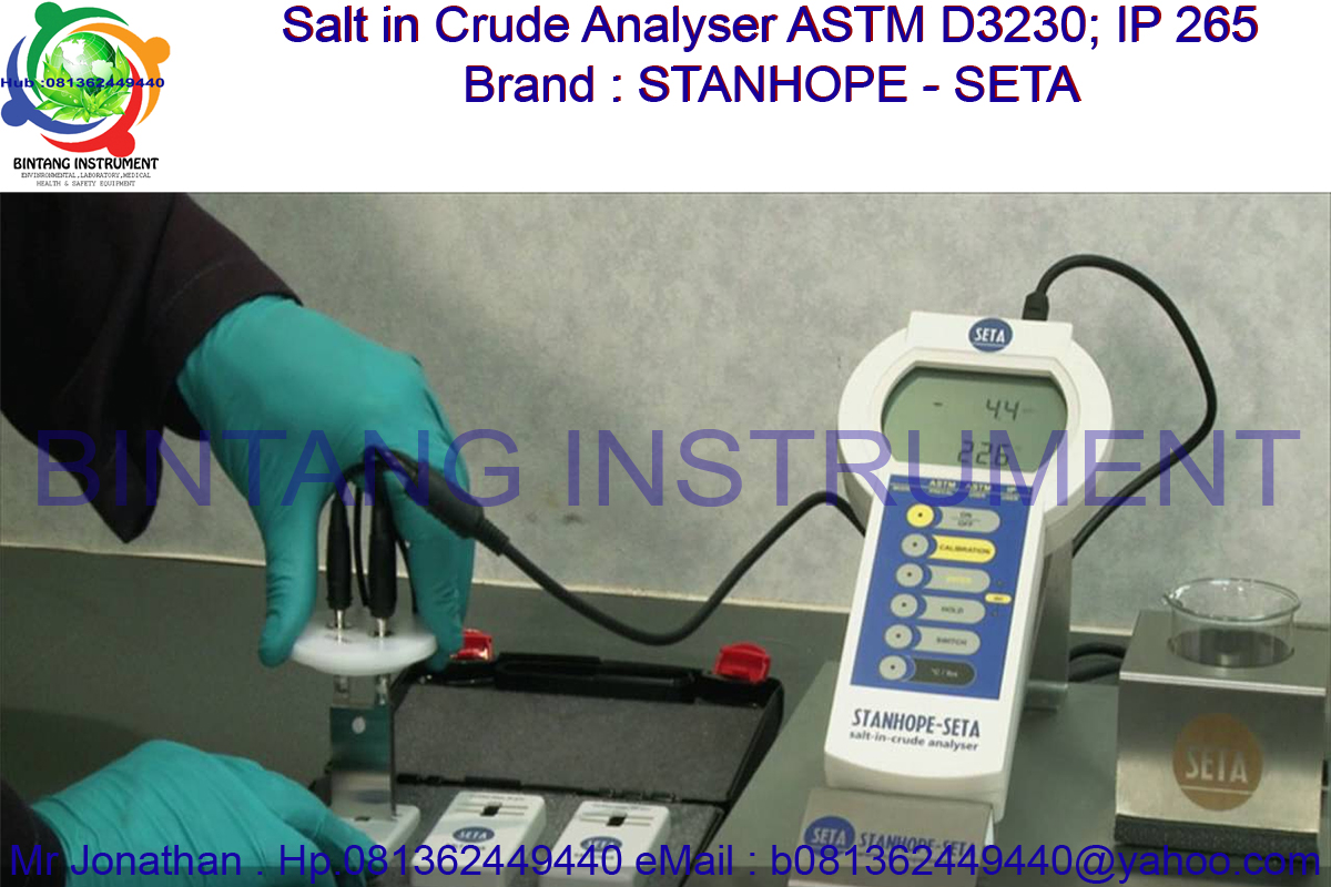 .: 081362449440 Jual Salt in Crude Analyser ASTM D3230; IP 265 STANHOPE ...