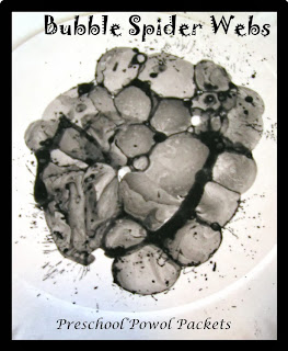 Bubble Spider Webs!! | Preschool Powol Packets