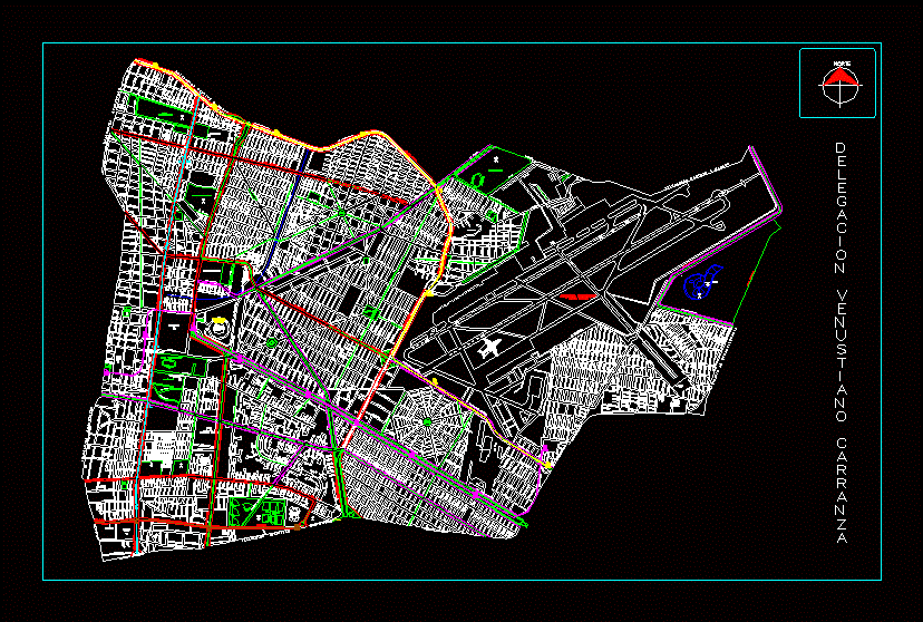 Aménagement urbain des rues et avenues DWG