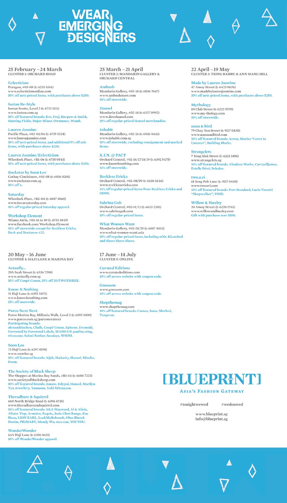 BLUEPRINT Features Over 180 Fashion Brands | Cooler Insights