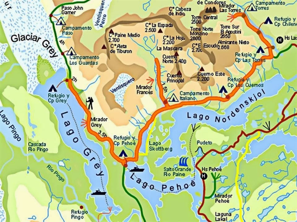 CHILE DE NORTE A SUR: LAGO PEHOE CHILE