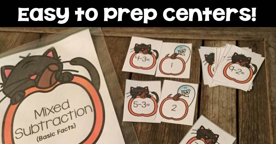 Halloween Quick and Easy To Prep Center Games - Fern Smith's Classroom ...