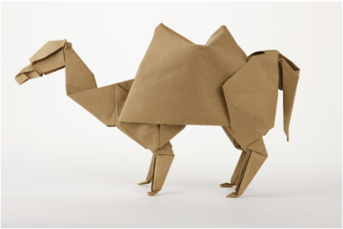 make paper camels ~ easy origami instructions for kids crafts