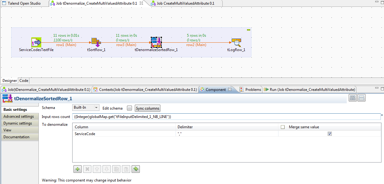 Bekwam Blog: Creating a Multi Valued Attribute in Talend Open Studio