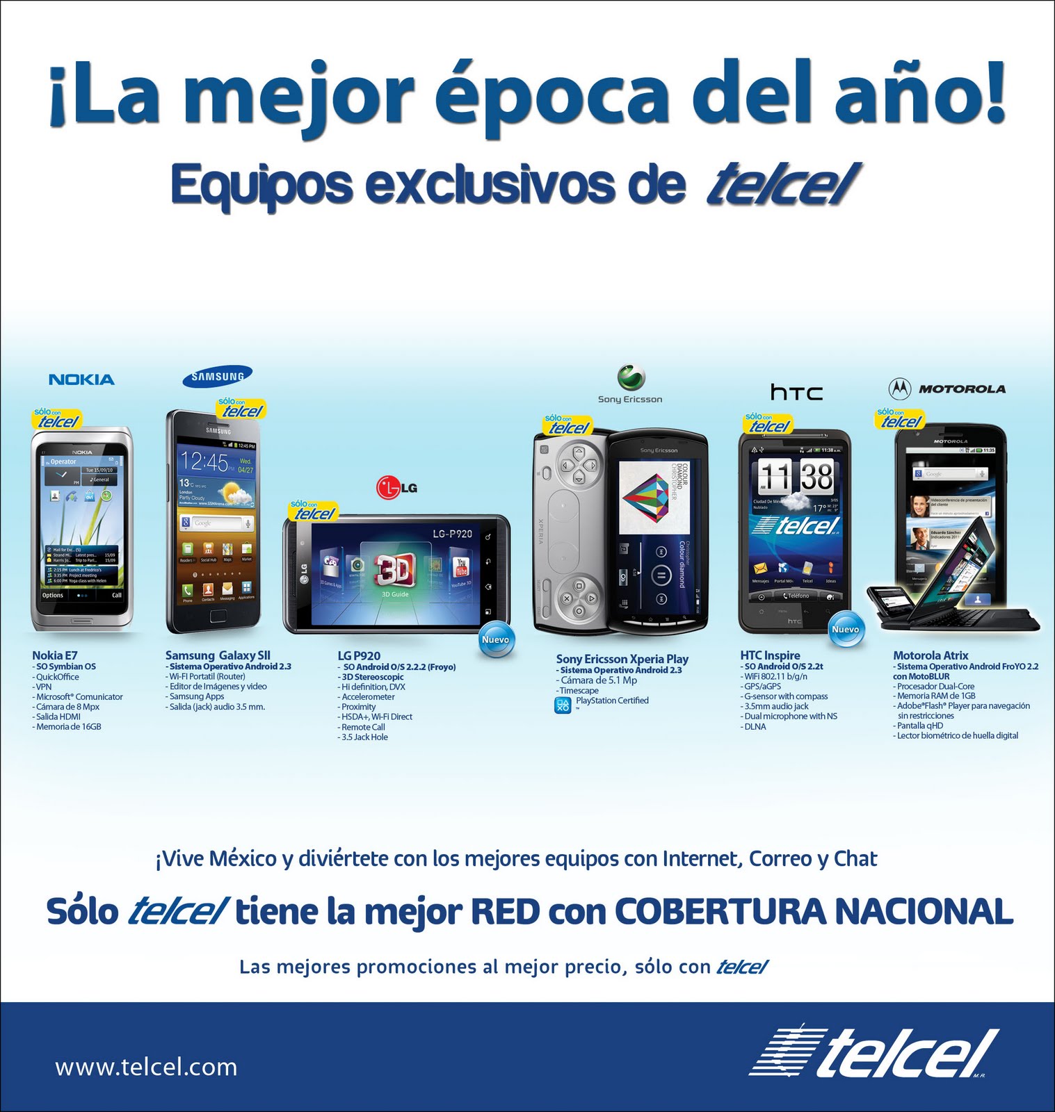 Global Publicidad: los mejores smartphones solo con Telcel