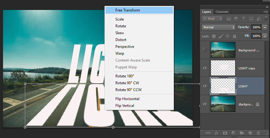 How to Create Light Text Effect with Adobe Photoshop - Photoshop Photo ...