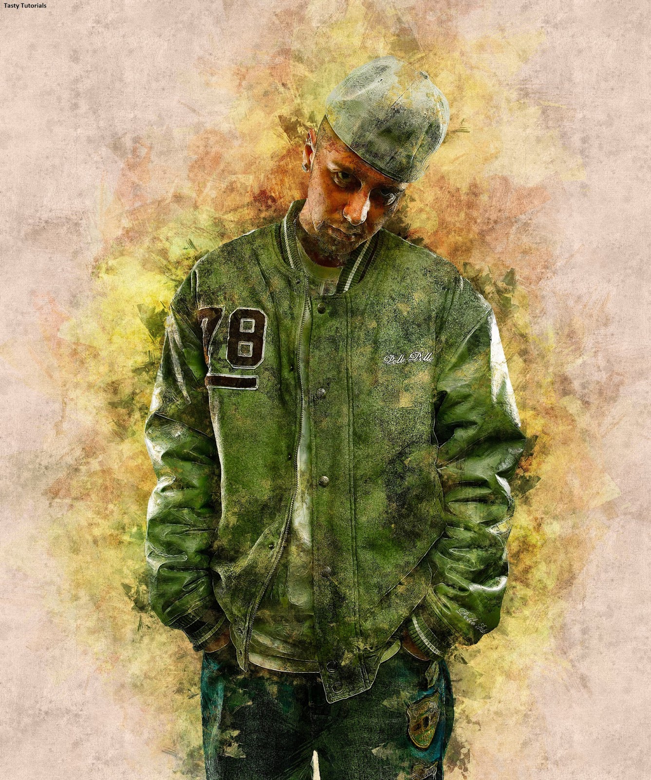 Stunning Stain Photo Effect Photoshop CS6 Extended Tutorial - Tasty ...