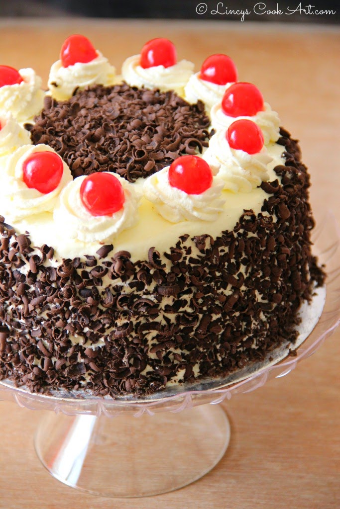 Black Forest Cake ~ Lincy's Cook Art