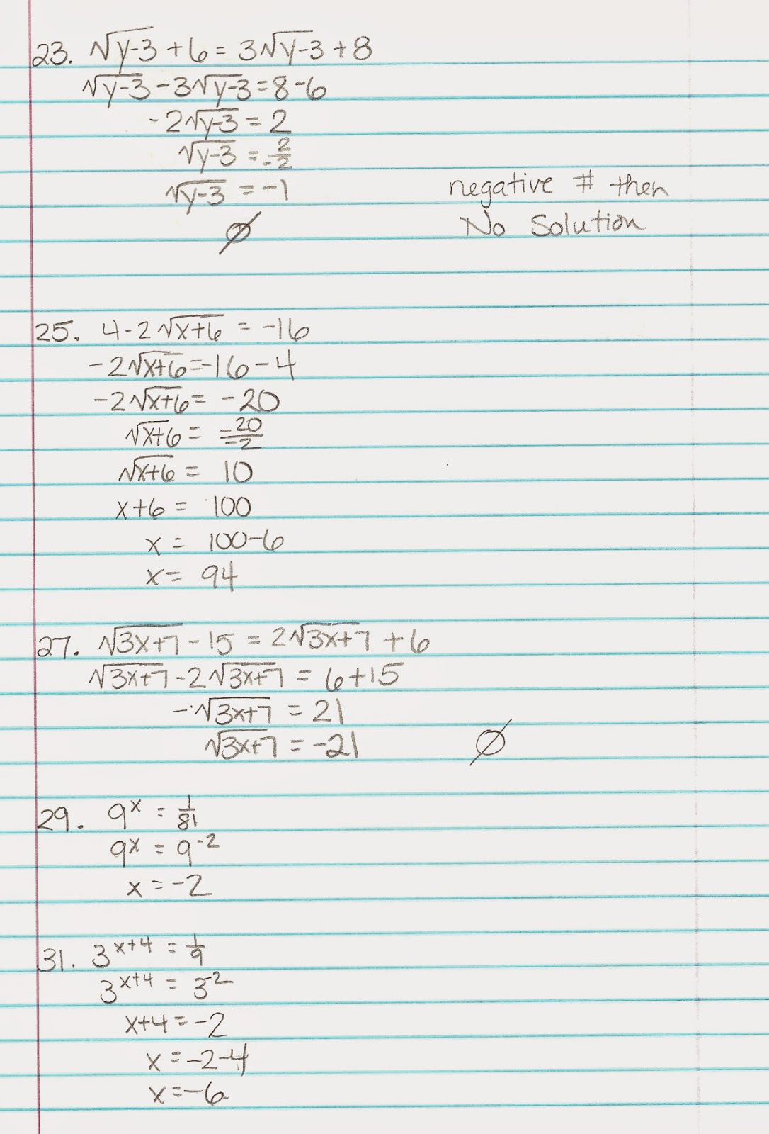 Algebra Alerts (Algebra 1 and 2): Alg 2 7.6 Teacher Notes & Examples ...