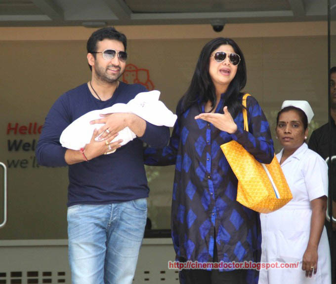 metrofocus: Shilpa Shetty With Her New Born Baby Son
