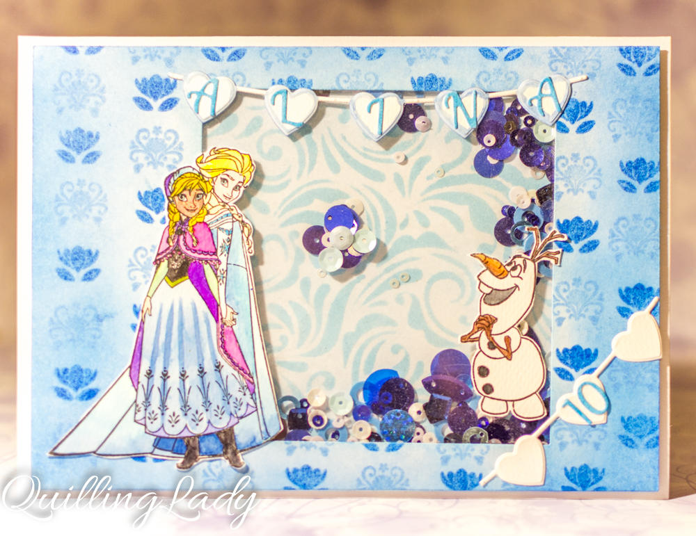 Quilling Lady: Frozen birthday card