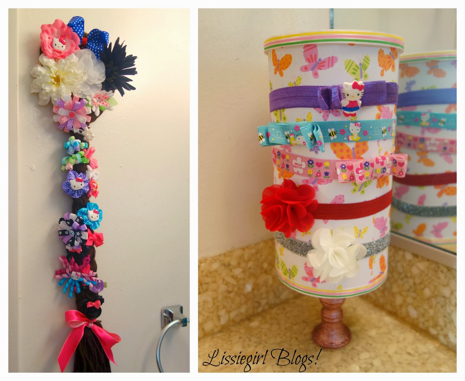 Lissiegirl Blogs!: DIY Hair Accessory Storage